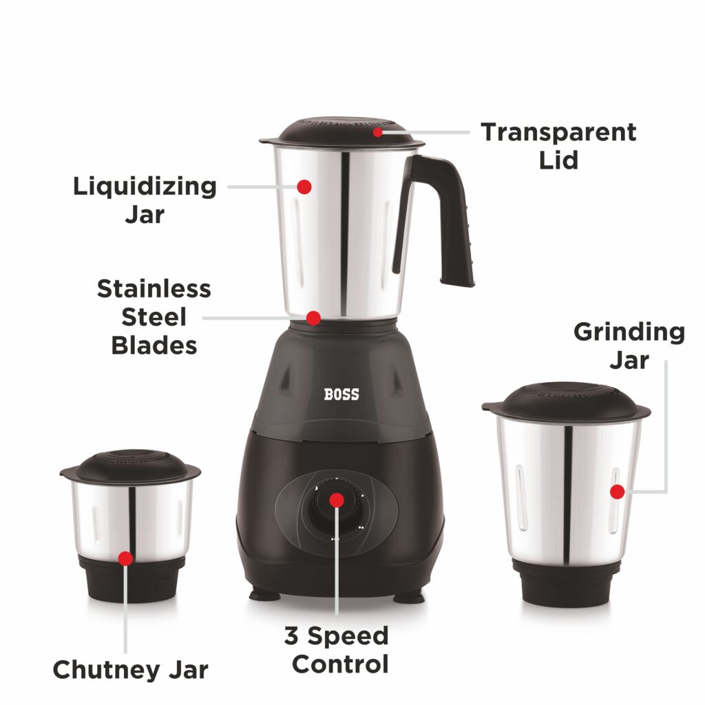 BOSS Bravo Mixer Grinder 500W